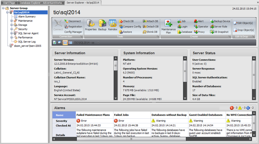Online Documentation For Sql Administrator For Sql Server Sqlmanager